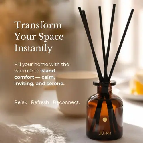 JUARA Candlenut Reed Diffuser Set