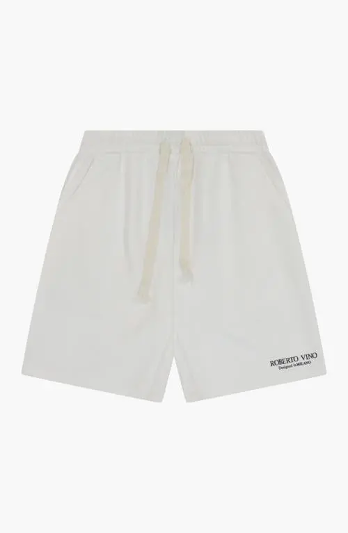 ROBERTO VINO Oversize Knitted Short Set - White