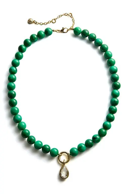 Baublebar Janette Beaded Pendant Necklace - Green