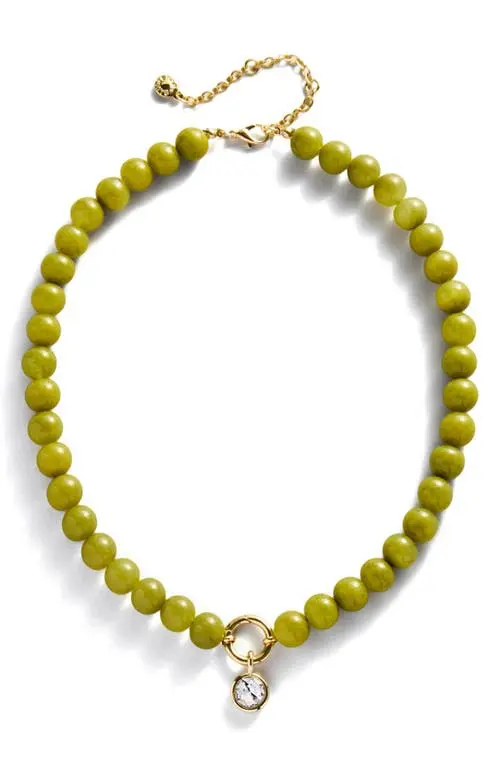 Baublebar Janette Beaded Pendant Necklace - Olive