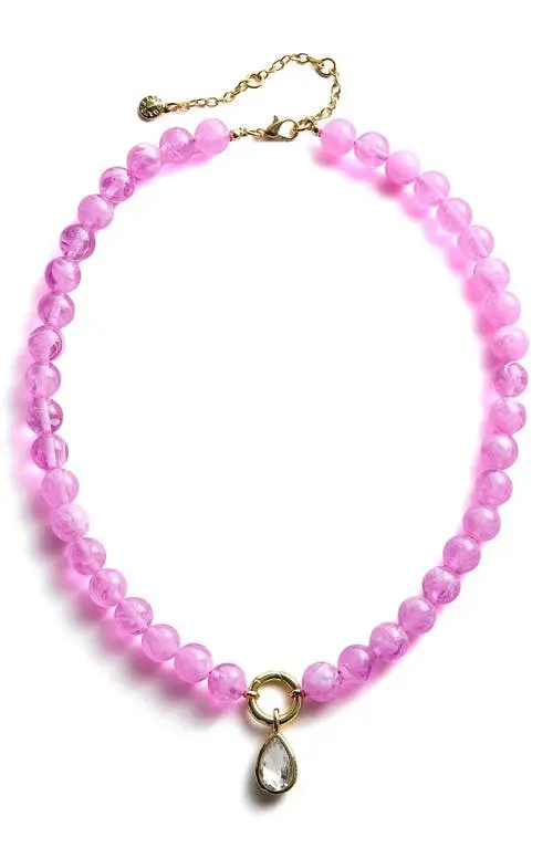 Baublebar Janette Beaded Pendant Necklace - Pink