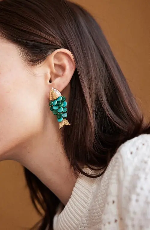 Baublebar Ripple Effect Fish Statement Earrings