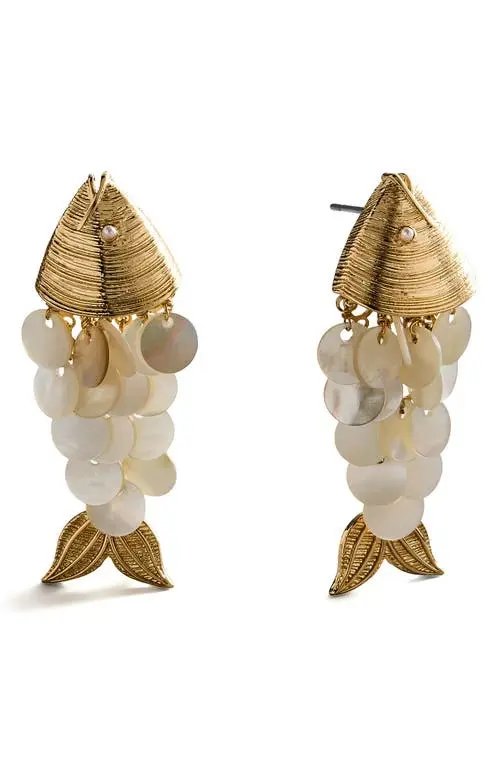 Baublebar Ripple Effect Fish Statement Earrings