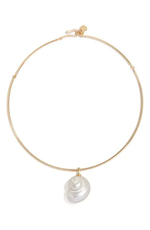 Baublebar Santana Shell Collar Necklace - Pearl