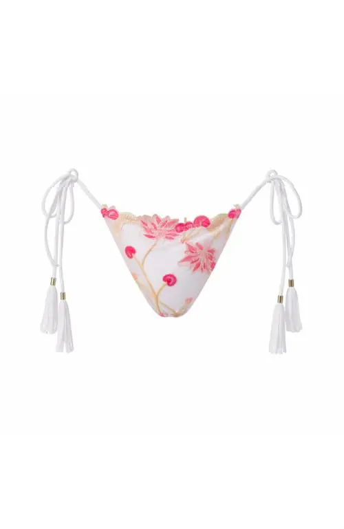 IVY SWIMWEAR Lani Bikini Bottoms - White Cherry