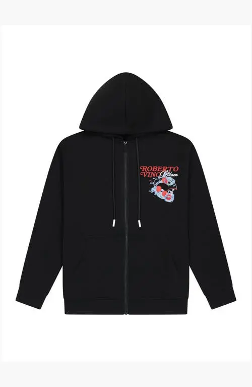 ROBERTO VINO Premium Blend Zip Hoodie