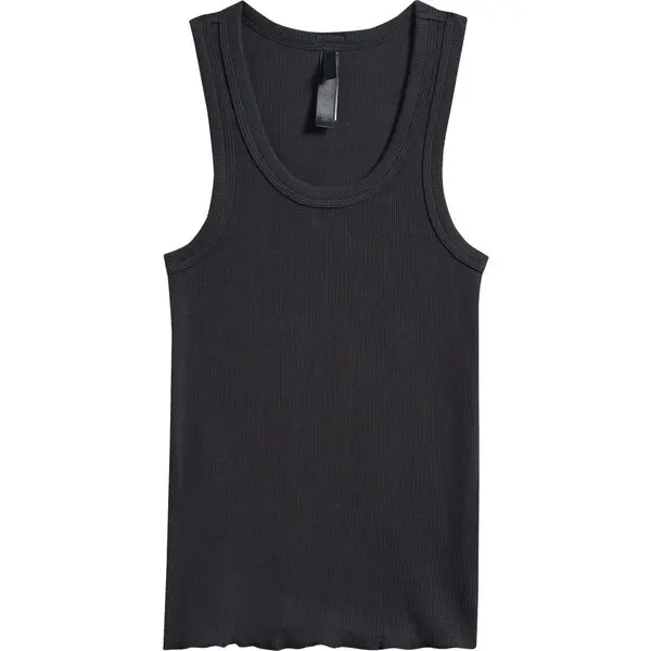 SKIMS Cotton Rib Scoop Neck Tank - Soot