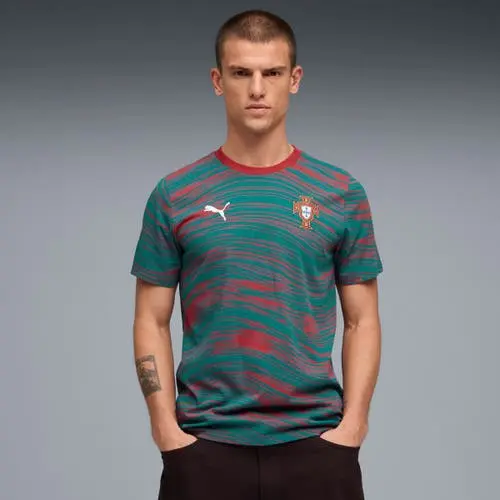 PUMA Green Portugal National Team Aop Ftblculture T-shirt - Red