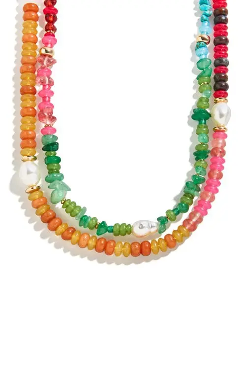 Baublebar Harper Layered Necklace - White Multi