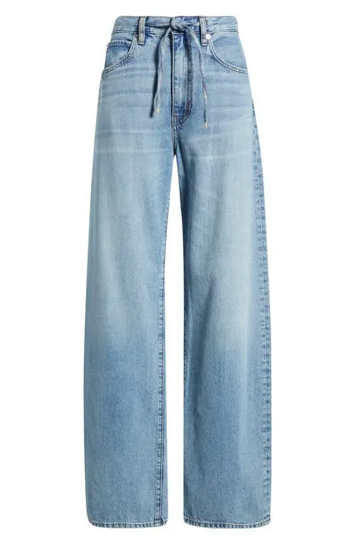 FRAME The Off Duty Drawstring Bow Jeans