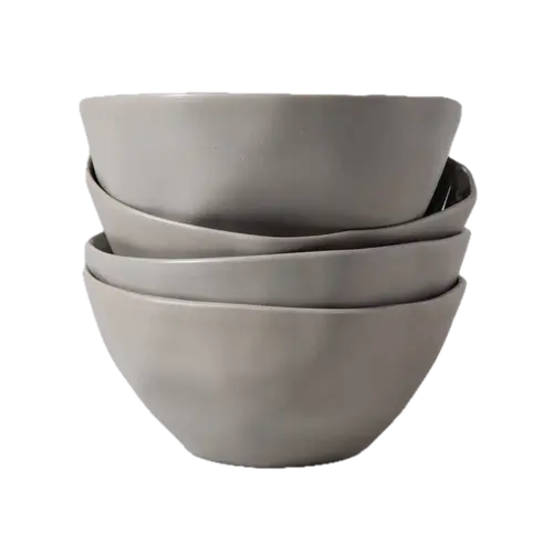 BE HOME Tam Stoneware Dessert Bowlset Of 4 - Sterling