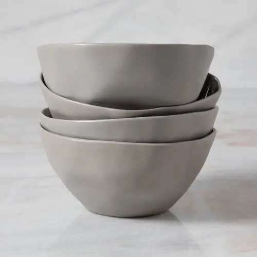 BE HOME Tam Stoneware Dessert Bowlset Of 4 - Sterling