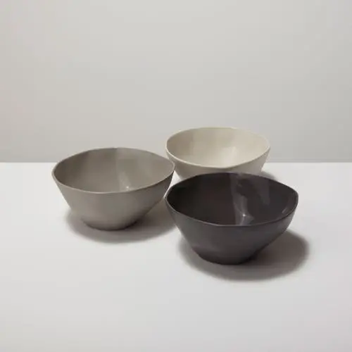 BE HOME Tam Stoneware Dessert Bowlset Of 4 - Sterling