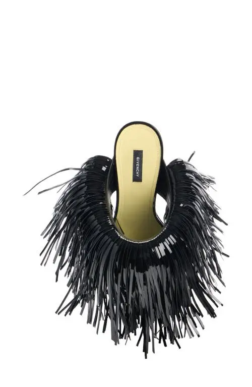Givenchy Boudoir Fringe High Heel Slide Sandals