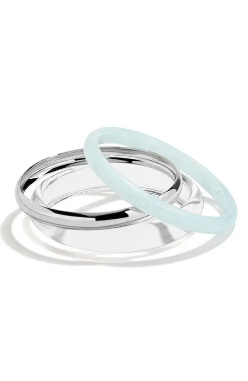 Baublebar Set Of 3 Bangle Bracelets - Silver