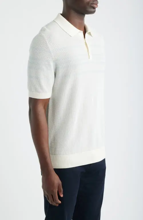BOSS Lancio Polo Sweater - Open White