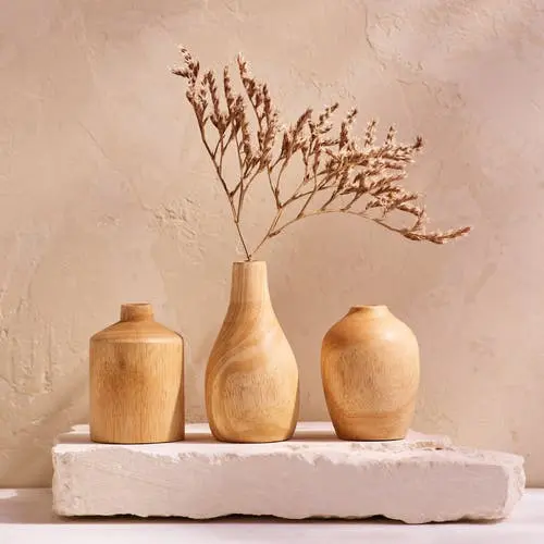 BE HOME Kiln Mini Vasesset Of 3