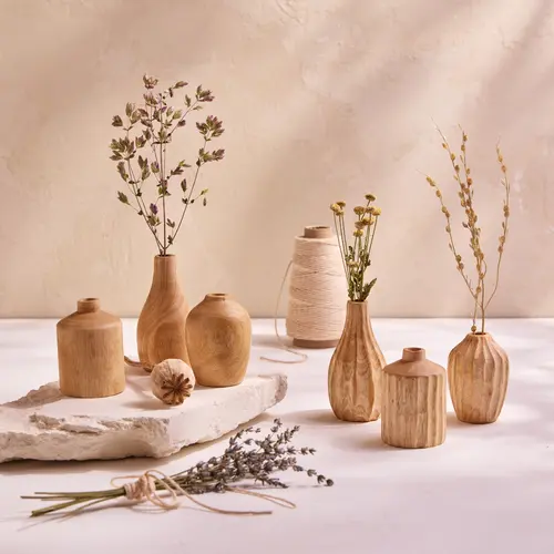 BE HOME Kiln Mini Vasesset Of 3