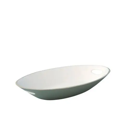 BE HOME Easton Handled Dish - Dove