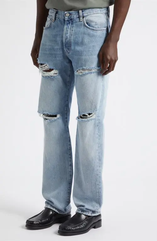 Acne Studios 1996m Regular Fit Ripped Straight Leg Jeans