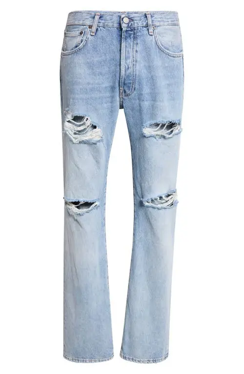 Acne Studios 1996m Regular Fit Ripped Straight Leg Jeans