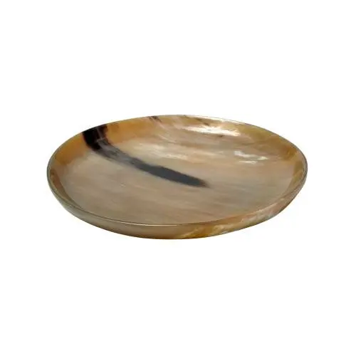 BE HOME Horn Side Plain Plate - Brown