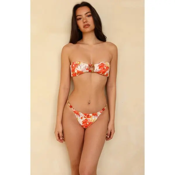 RIS-K Aftersun Bandeau Bikini Top - Rouge