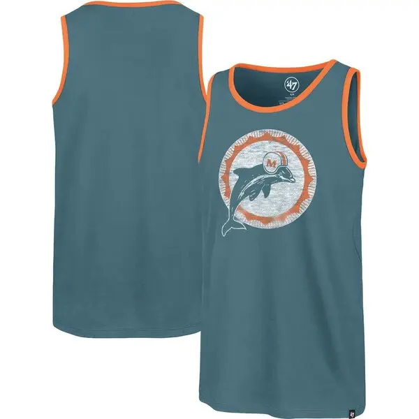'47 Miami Dolphins Premier Franklin Tank Top - Aqua