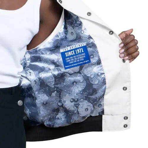 STARTER White Los Angeles Dodgers Blitz Varsity Raglan Full-snap Satin Jacket