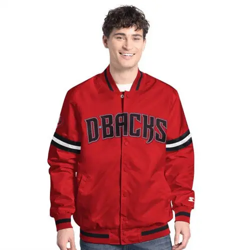 STARTER Arizona Diamondbacks Scout Full-snap Varsity Jacket