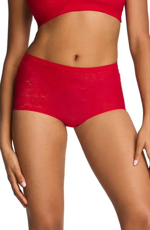 Spanx Spanxsupersmooth® Day To Date Night Lace Boyshorts - Spanx Red