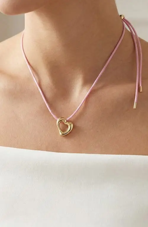Argento Vivo Open Heart Pendant Necklace