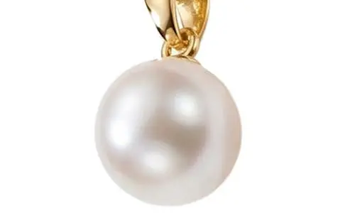 Argento Vivo Faux Pearl Pendant Necklace