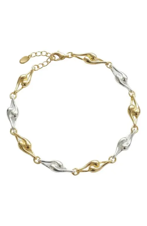 Argento Vivo Fluid Link Bracelet - Two Tone