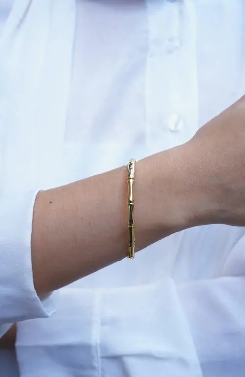 Argento Vivo Bangle In 18k- Plate