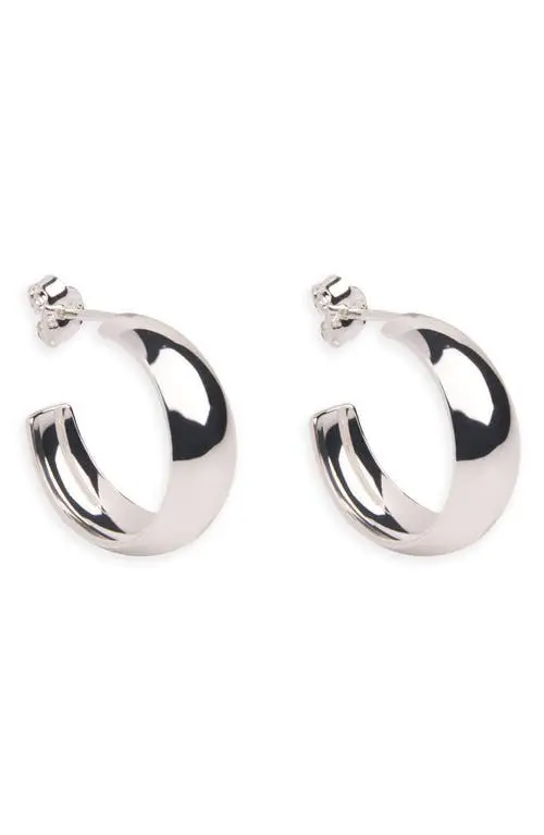 Argento Vivo Chunky Hoop Earrings - Silver