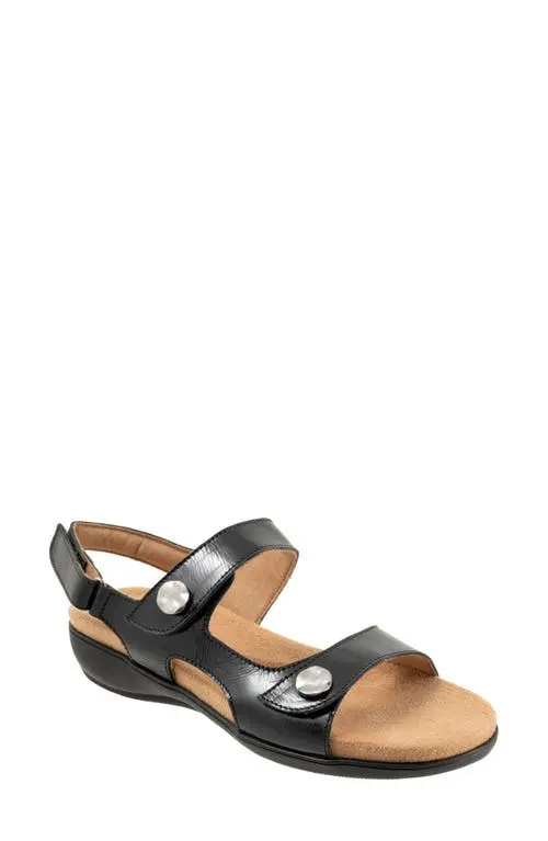 Trotters Romi Sandal - Black 2