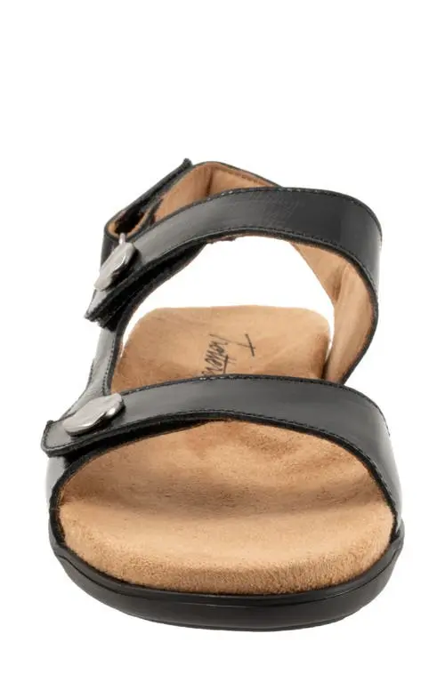 Trotters Romi Sandal - Black 2