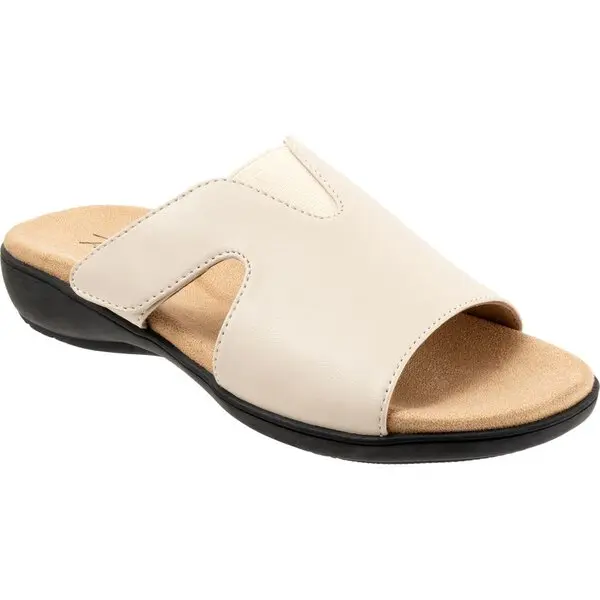 Trotters Roxine 2.0 Slide Sandalmultiple Widths Available - Ivory