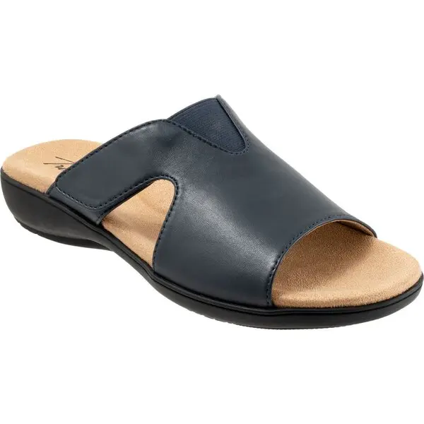 Trotters Roxine 2.0 Slide Sandal - Navy