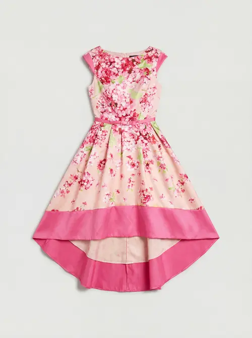 Coast Floral Printed Twill Midi Dress - Blush