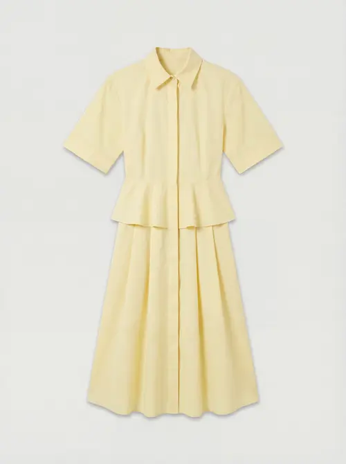 Coast Peplum Detail Belted Shirt Dress