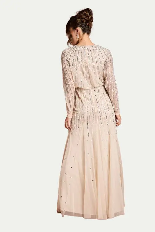 Coast Embellished Long Sleeve Maxi Dress