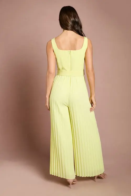 Coast Seam Detail Pleated Wide Leg Jumpsuit