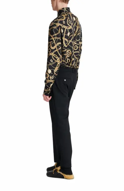 Balmain Tailored Wool Trousers