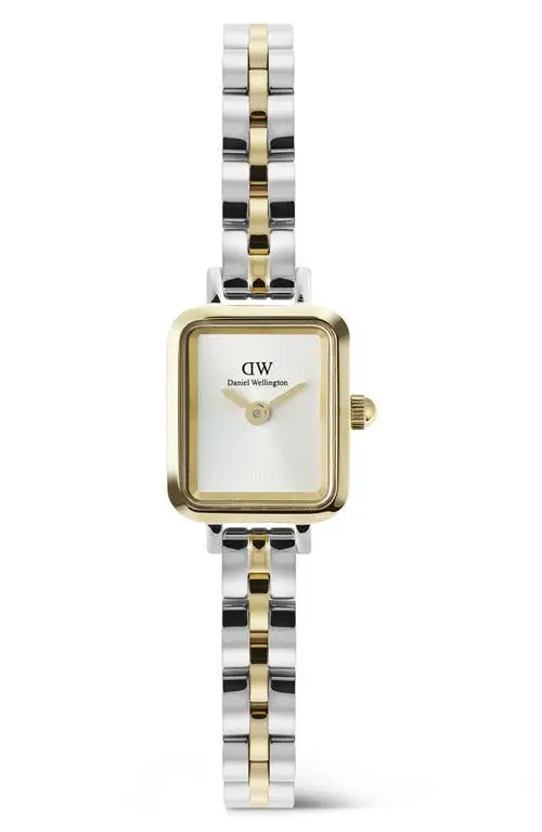 DANIEL WELLINGTON Quadro Mini Arch Bracelet Watch - Silver-tone