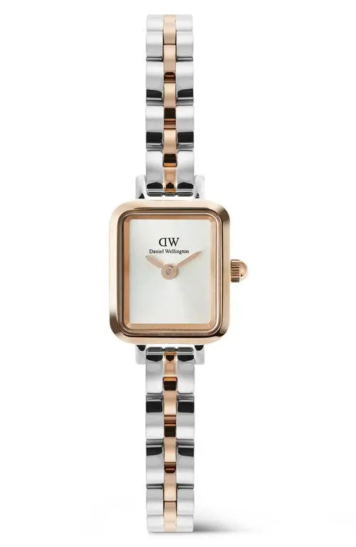 DANIEL WELLINGTON Quadro Mini Arch Bracelet Watch - Silver-tone