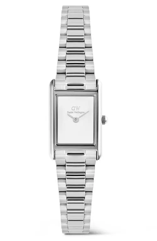 DANIEL WELLINGTON Bound Mini Tank Bracelet Watch - Silver-tone