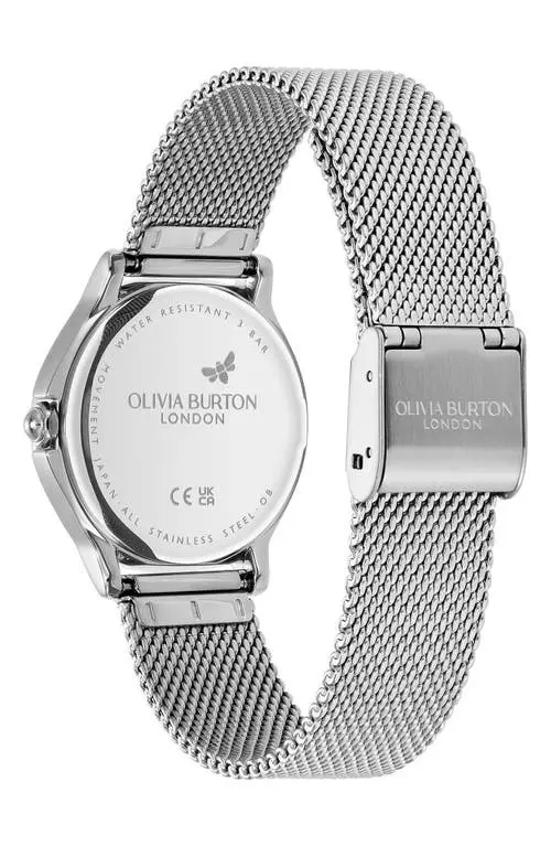 OLIVIA BURTON Classic Bee Mesh Strap Watch