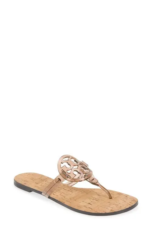 Tory Burch Miller Jelly Thong Sandal - Soft Brown